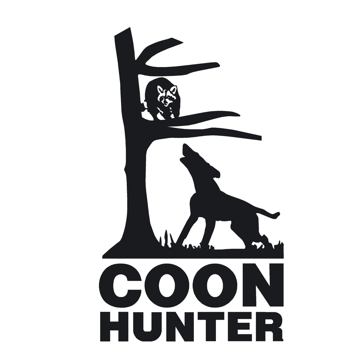 Coon Hunter Decal – Vinyl Raccoon Hunting Window Sticker - 1216 ...