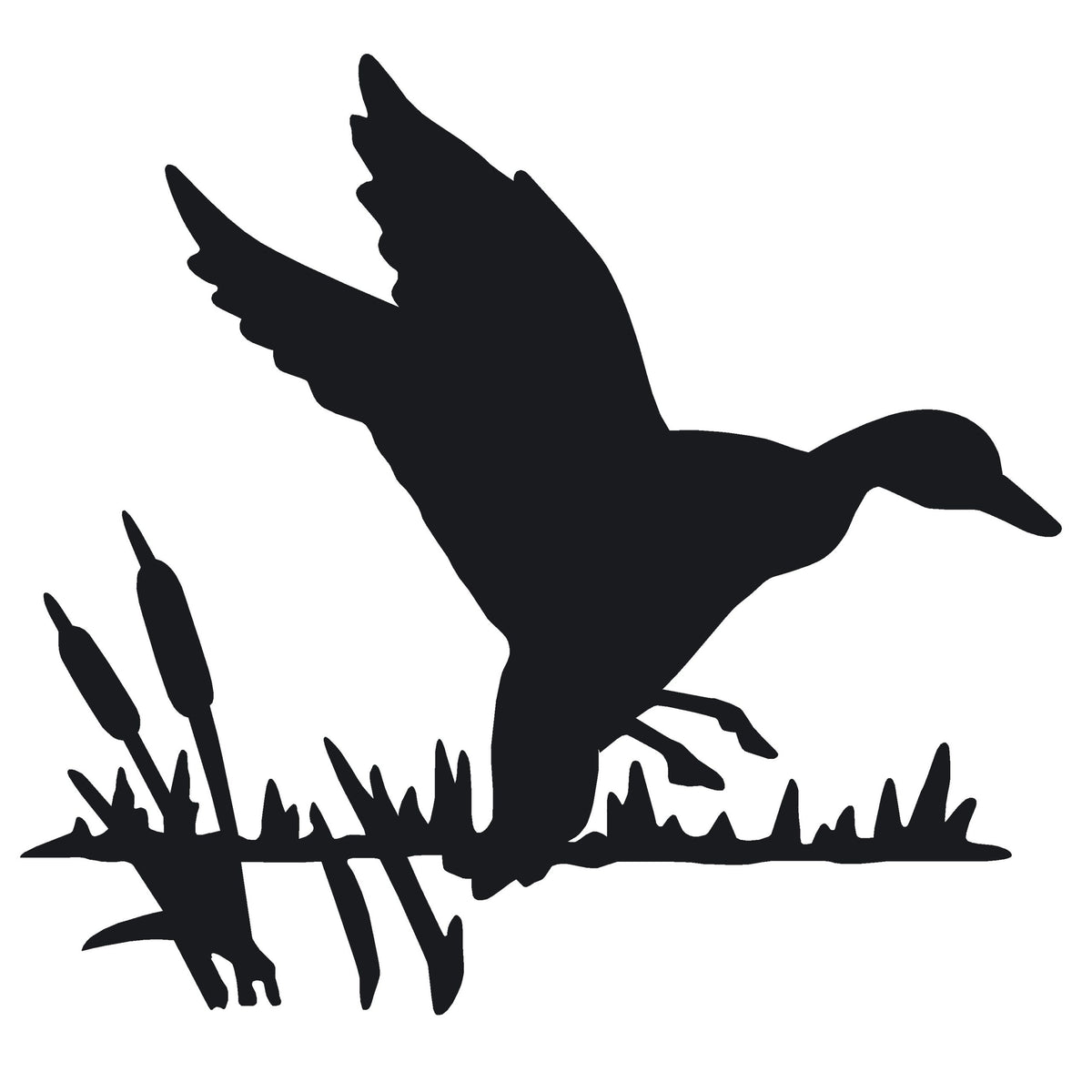 Duck Hunting Sticker - Duck in Marsh Decal and Hunting Sticker 1217 ...