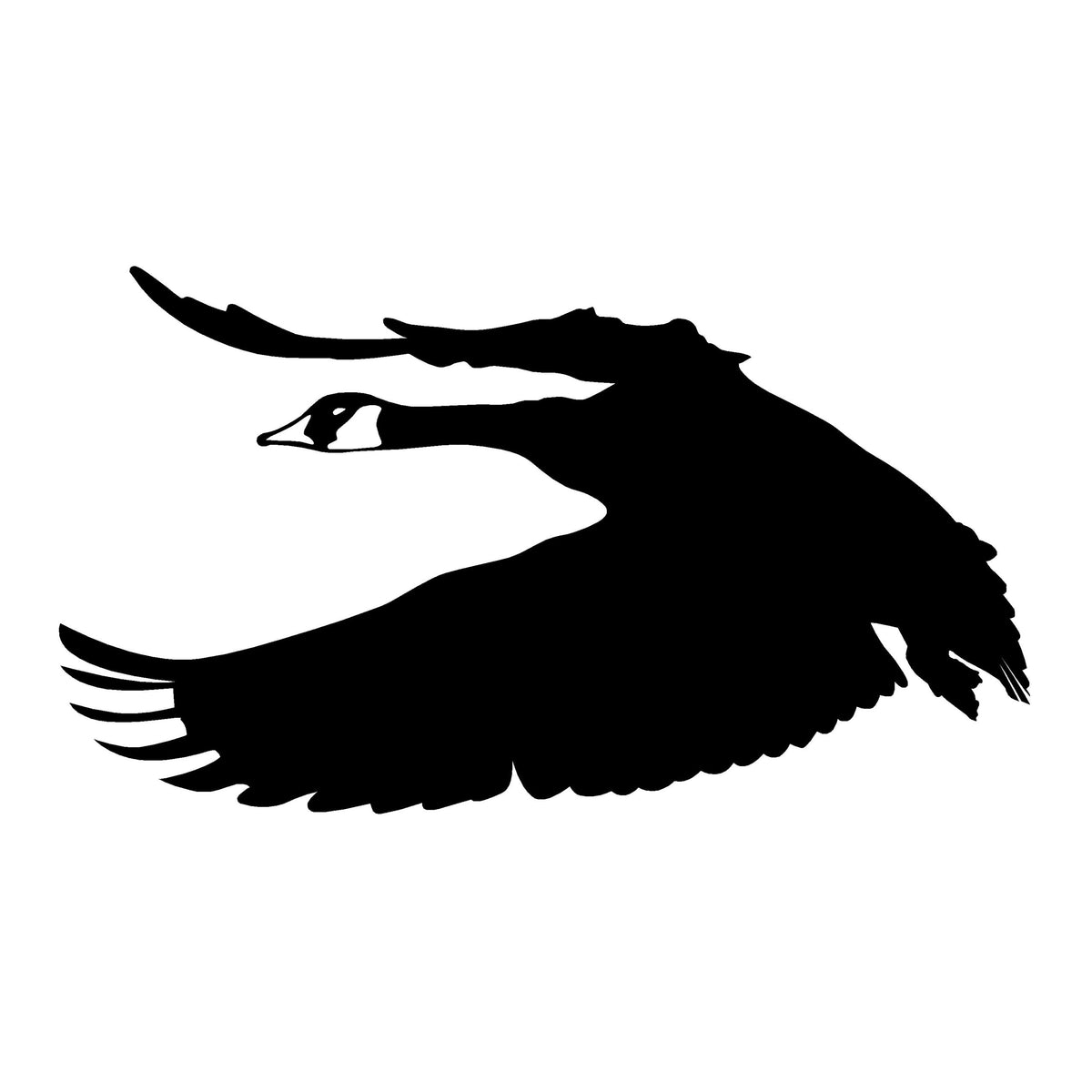Goose Flying Decal - Flying Goose Sticker - 1225 - Waterfowl Decals