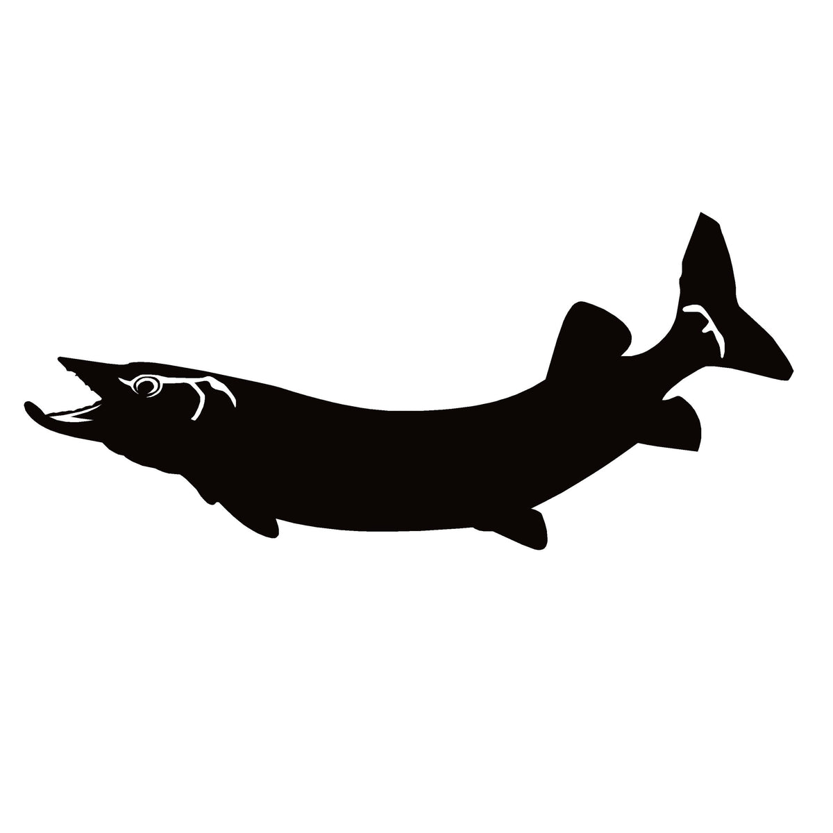 Tiger Muskie Fishing Decal - Premium Fishing Sticker for Enthusiasts ...