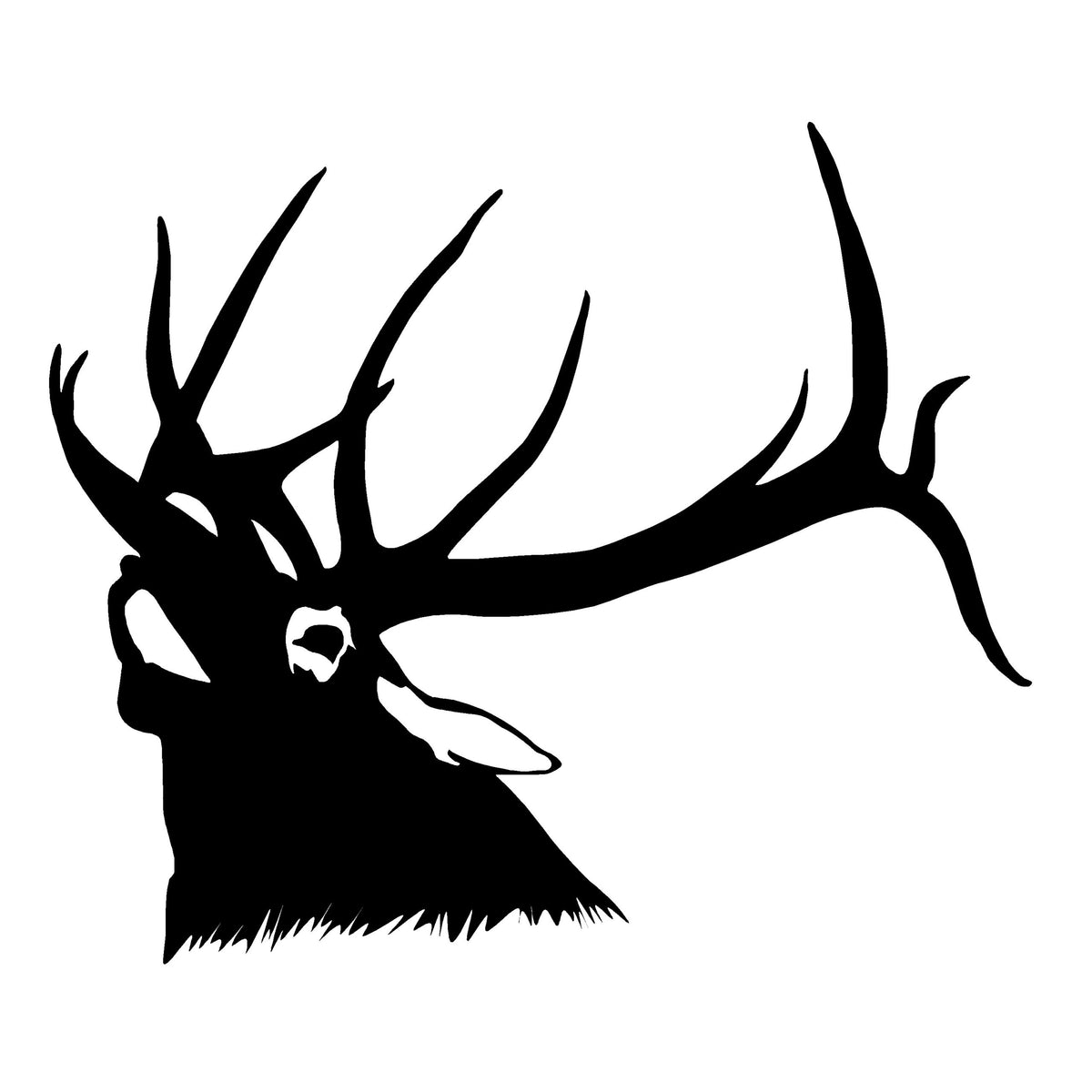 Elk Bugle Decal – Bugling Elk Decal for Windows, Cars and More - 1303 ...