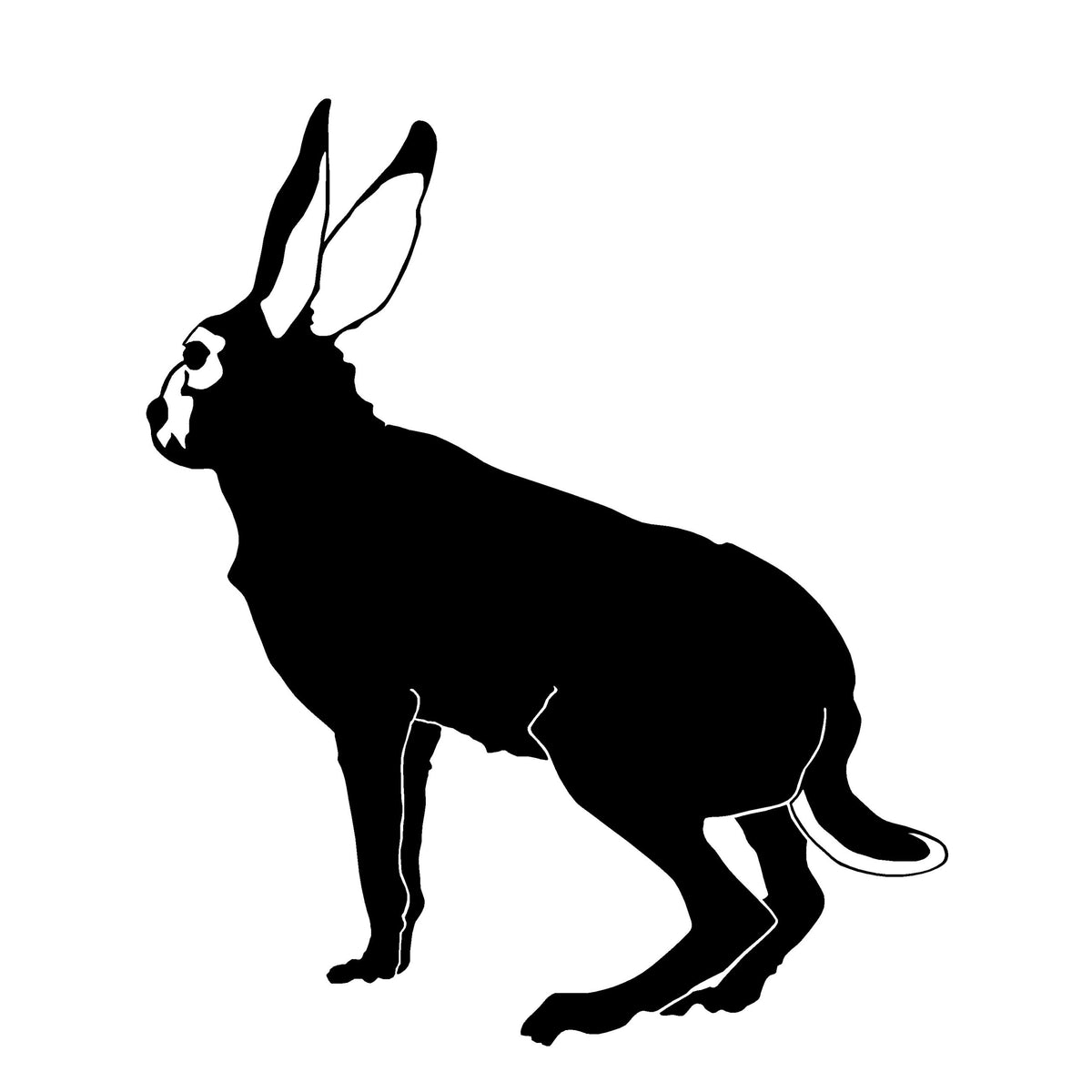 Rabbit Hunting Sticker - Rabbit Decal for Hunting - 1401 — Waterfowl Decals