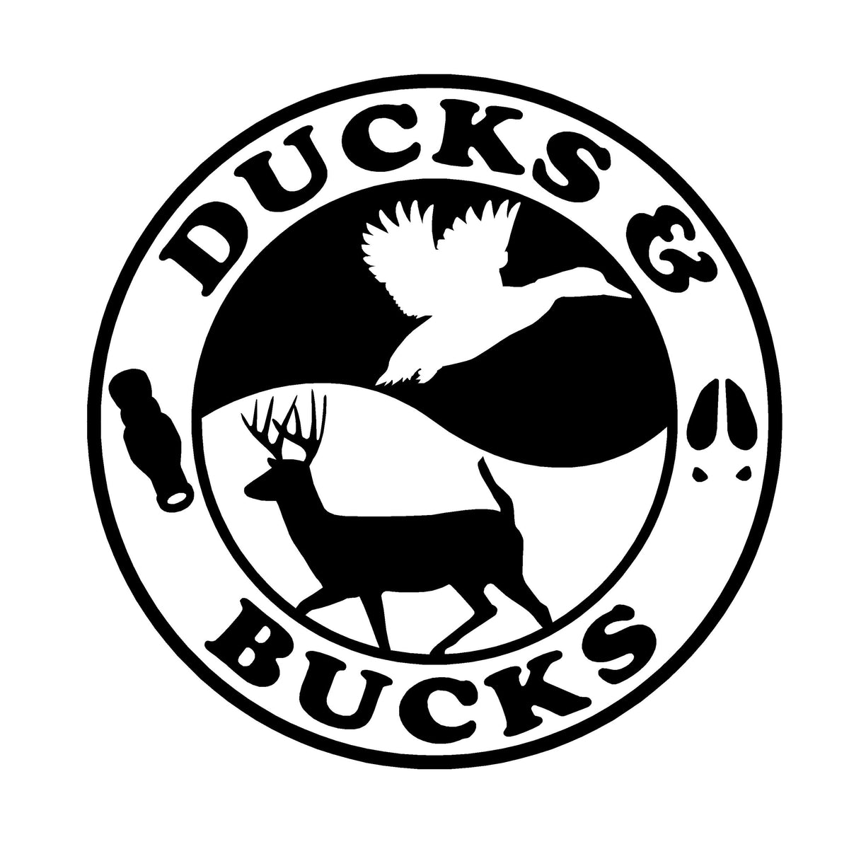 Duck and Deer Hunting Decal - Ducks & Bucks Hunting Decal 15012 ...