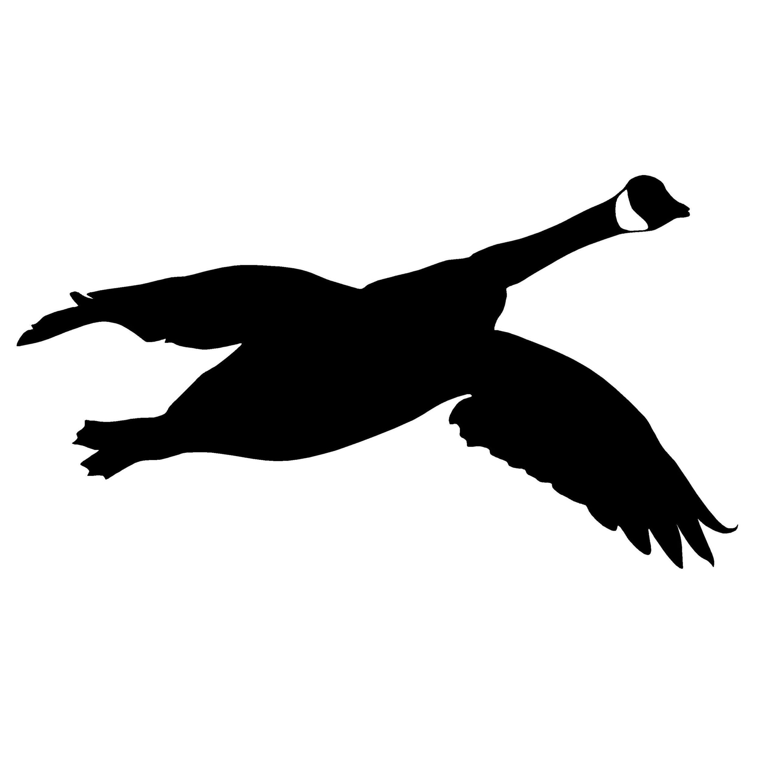 Goose Hunting Decal - Waterfowl Goose Hunting Silhouette Sticker 2018 ...