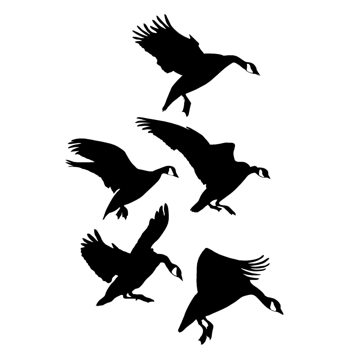 Geese Hunting Sticker - Geese Landing in the Spread for Waterfowl 2027 ...