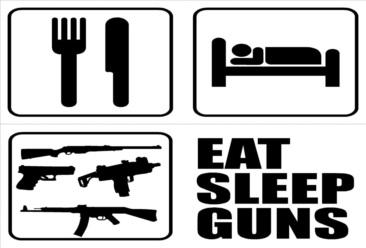 EAT SLEEP GUNS 2nd028 - Buy the Ultimate Guns Apparel Today ...