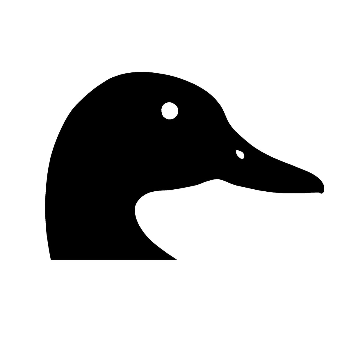 Duck Hunting Decal - DUCK Head Duck Hunting Sticker 5009 for Hunters ...