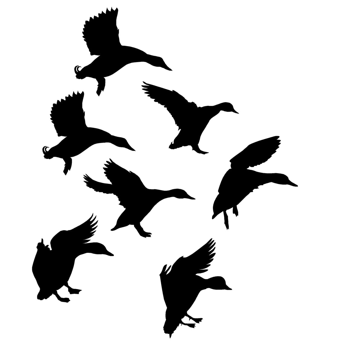 Mallards Duck Hunting Decal - Stack'n In Mallards Sticker - 5058 ...