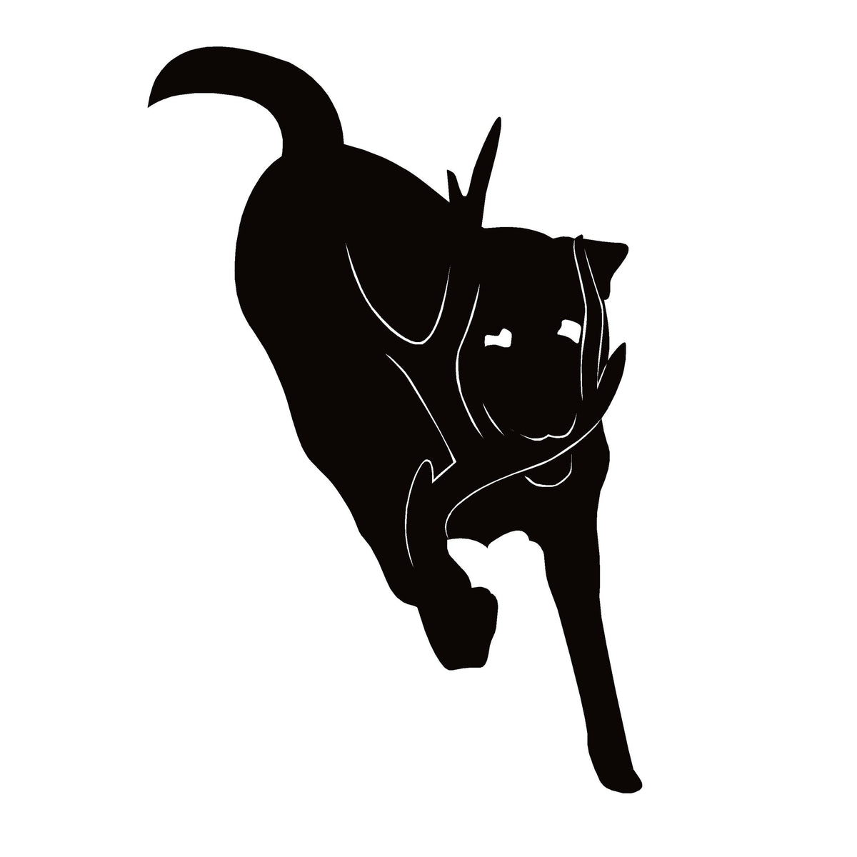 Shed Dog Antler Decal - Shed Dog Retrieving Antler Sticker 7028 ...