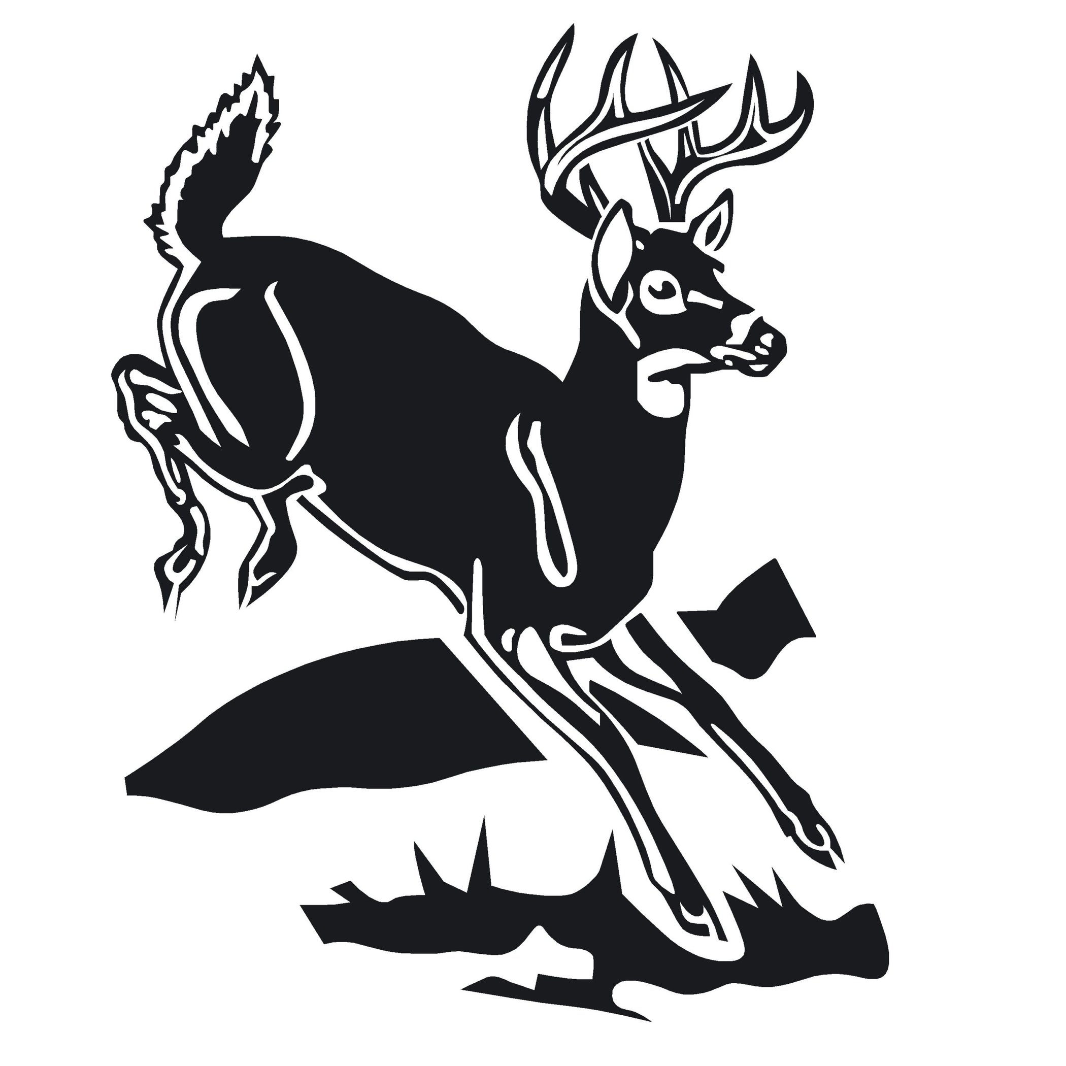 Whitetail Deer Decal – Jumping Deer Hunting Vinyl Sticker - 7031 ...