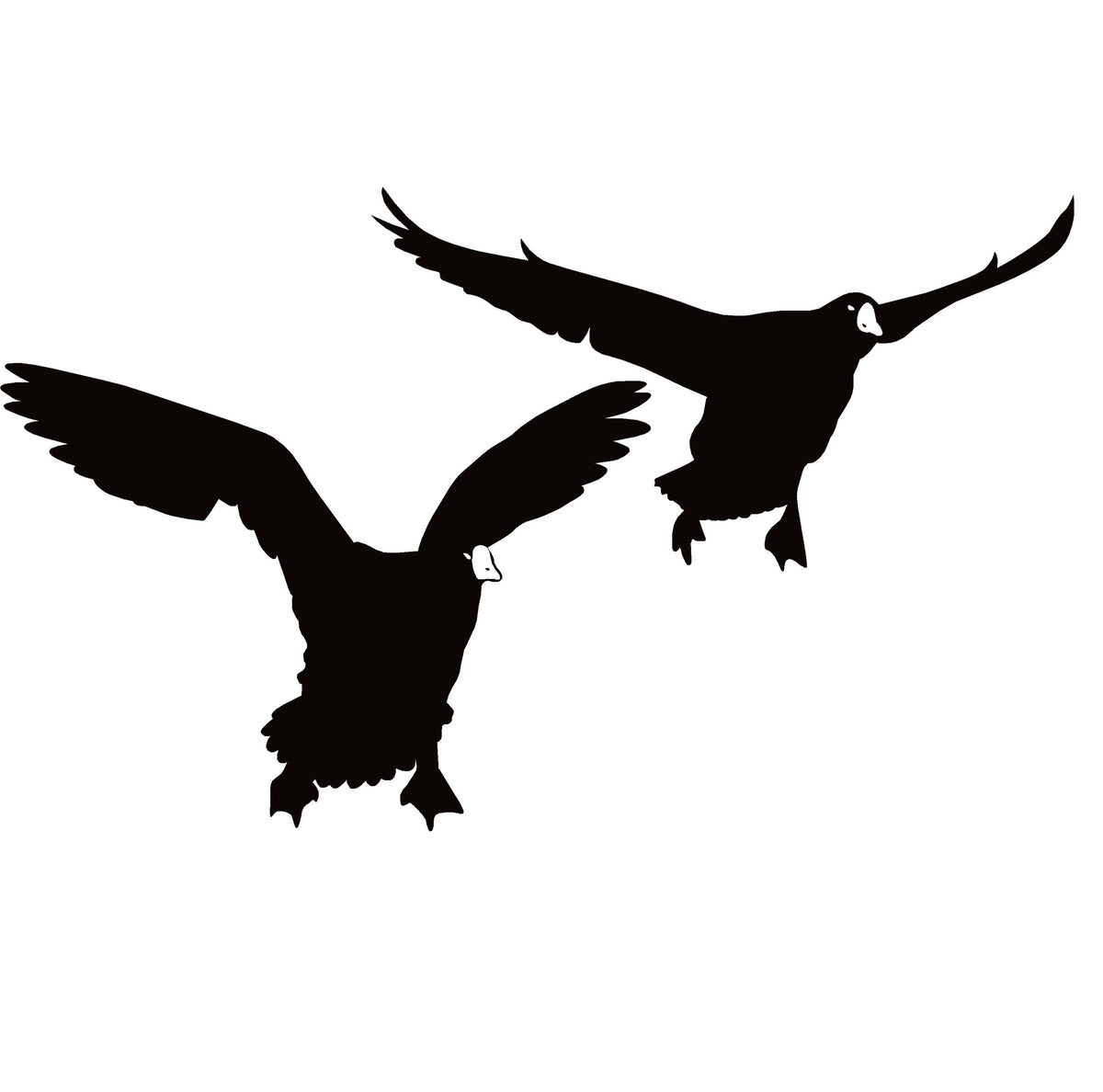 Goose Hunting Decal - Goose Pair Comin' In Hunting Sticker - 7058 ...