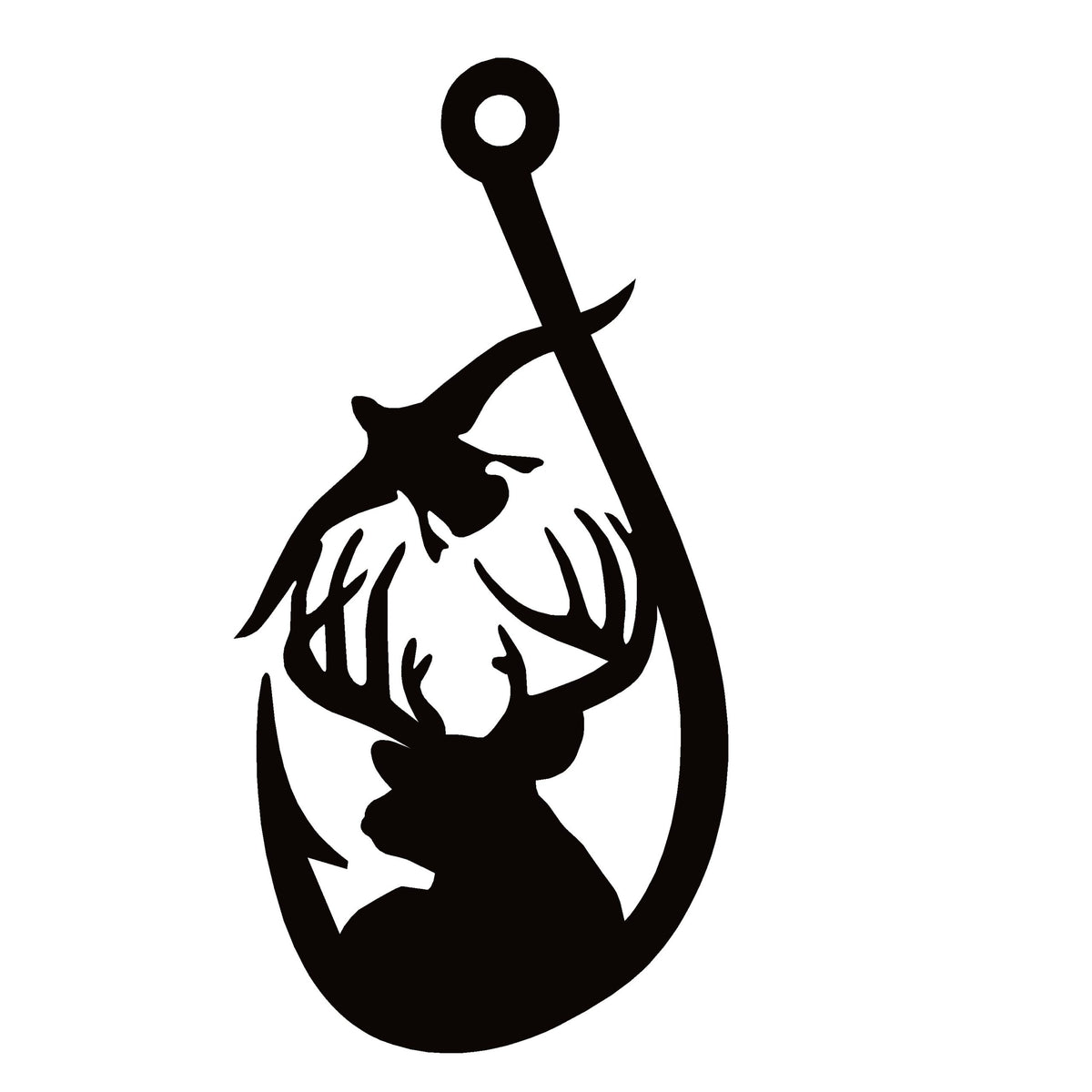 Buck Hunting Decal – Buck Hook Duck Hunt Fishing Vinyl Sticker - 7085 ...