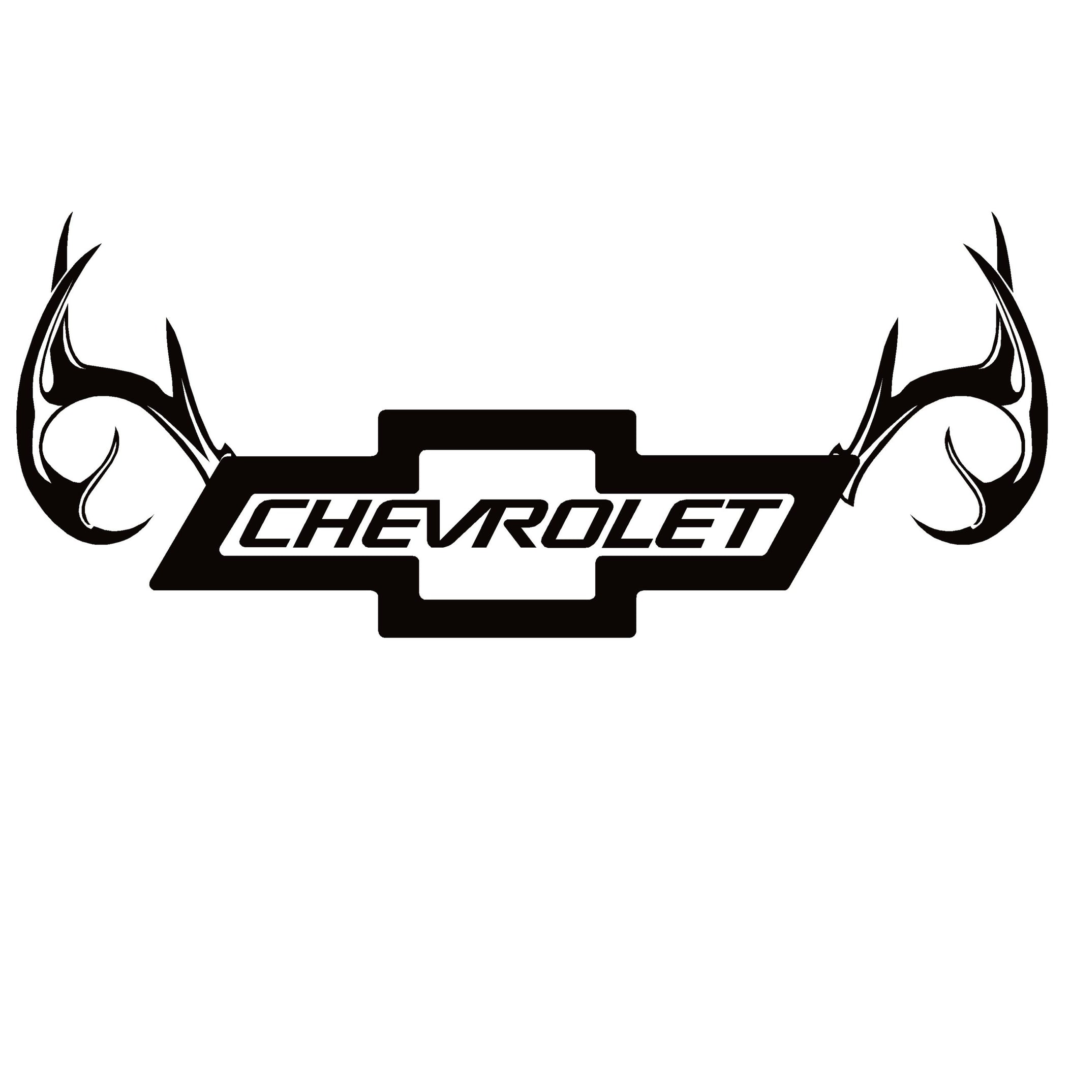 Chevy Deer Decal – Deer Antlers Chevy Hunting Vinyl Sticker - 7215 ...