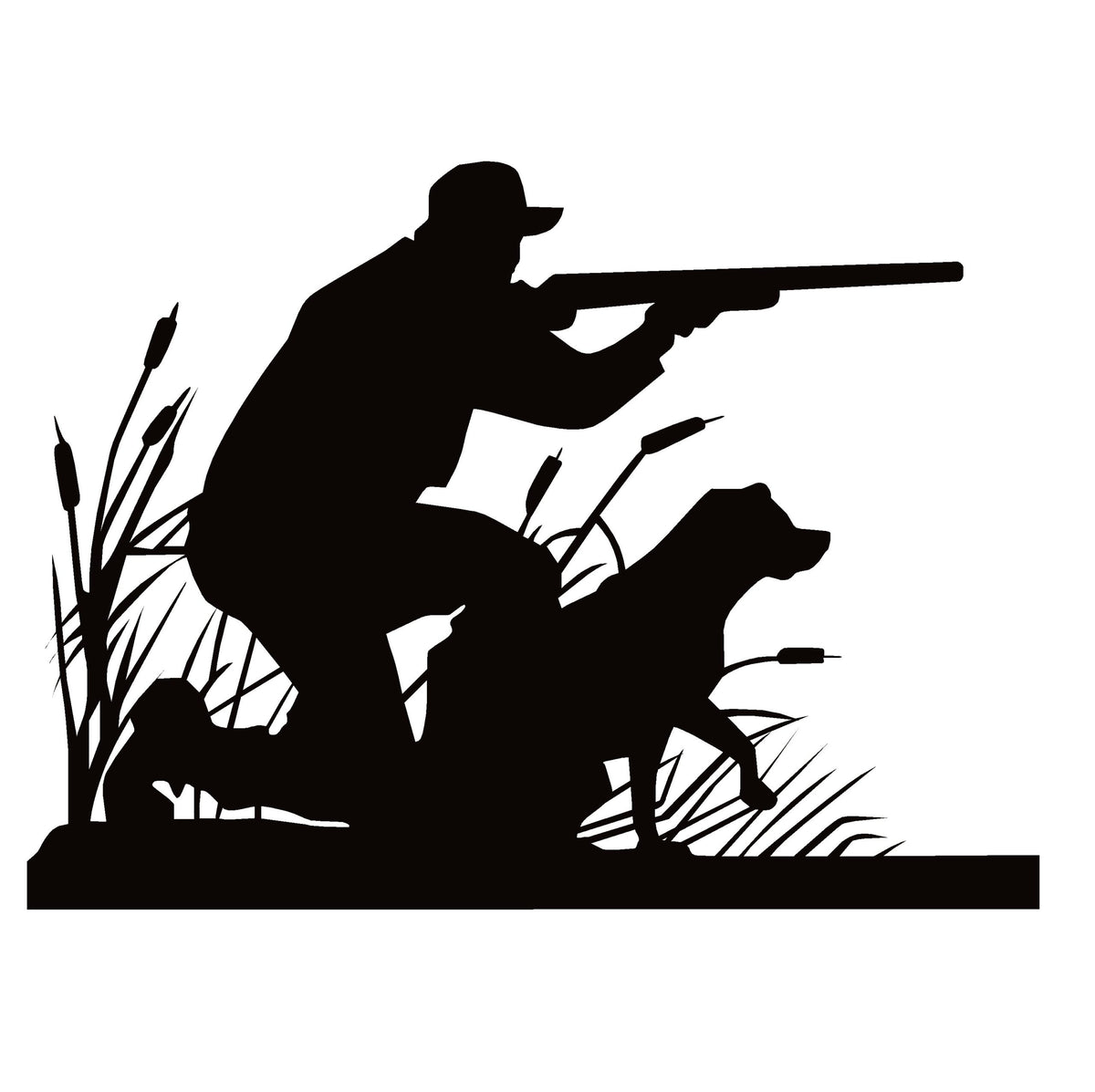 Hunter with Dog Sticker – Hunting Dog Window Vinyl Decal - 7216 ...