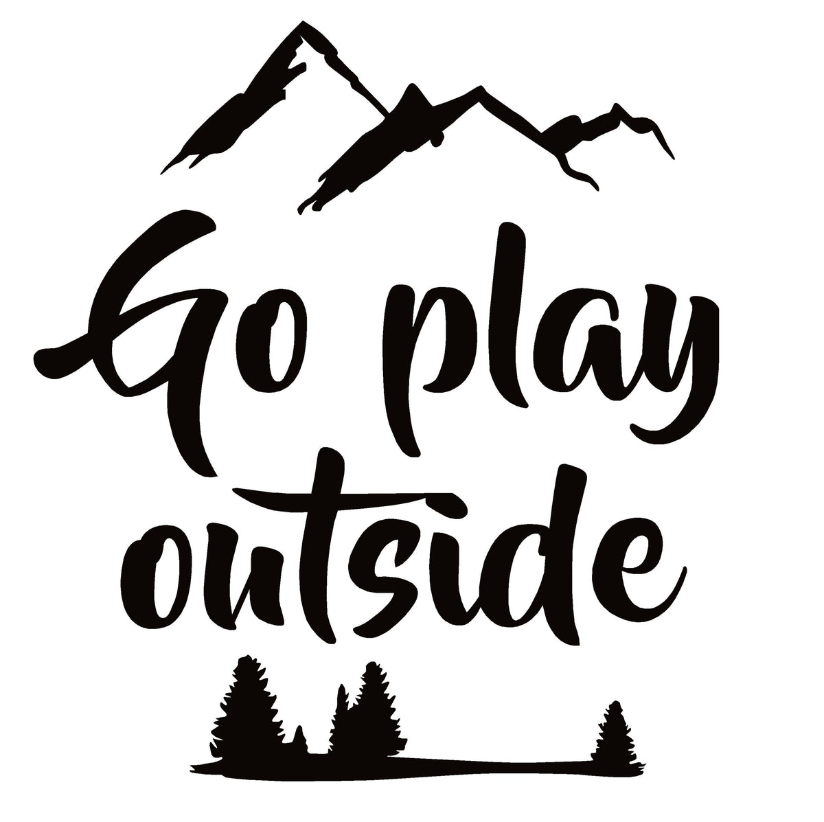 Go Play Outside Decal - Window Sticker for Outdoor Fun - 7311 ...