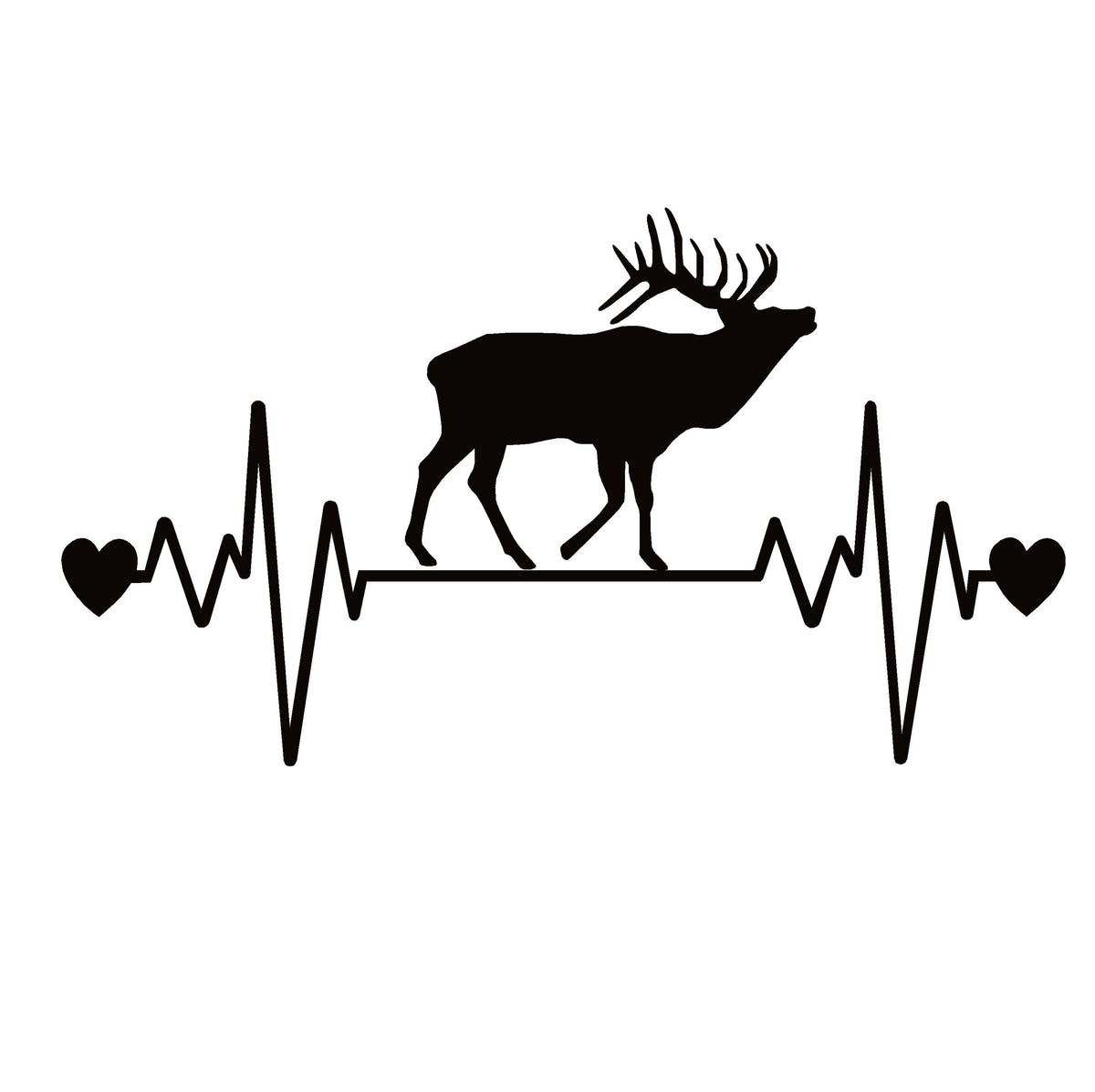 Elk Love Decal – Bull Elk Lifeline Vinyl Hunting Sticker – 7429 ...