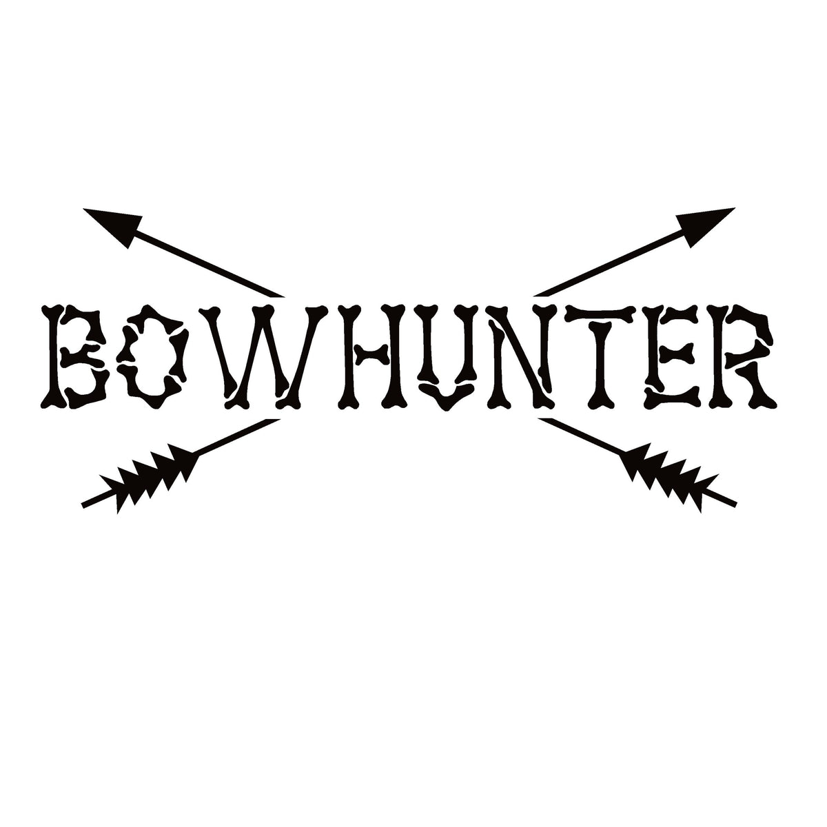 Bow Hunter Decal – Bones and Arrow Archery Hunting Sticker - 7464 ...