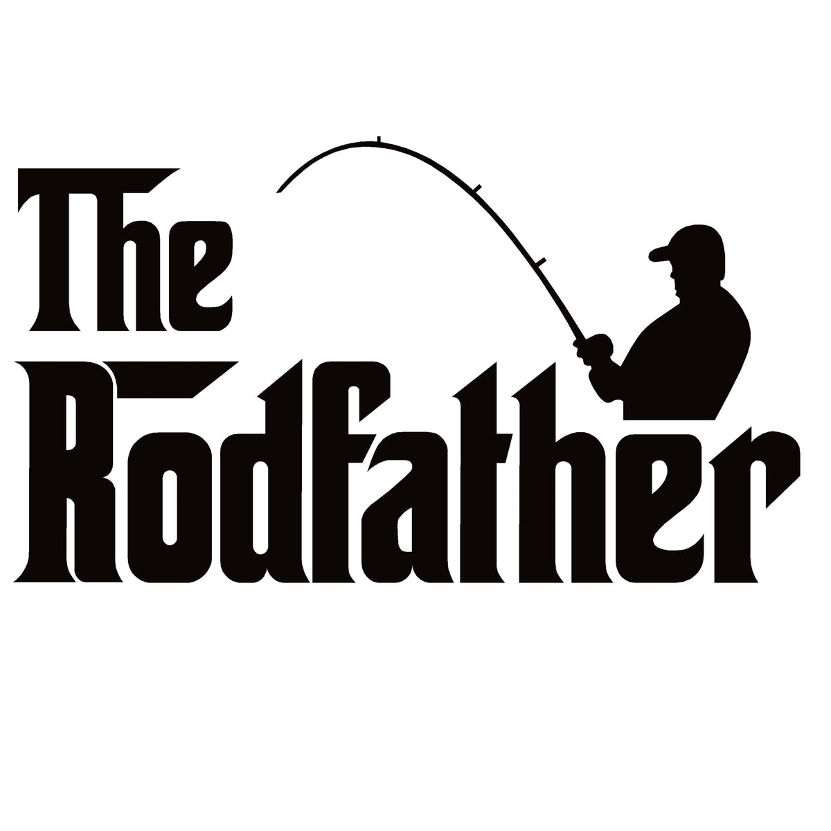 Rodfather Fishing Decal - THE RODFATHER Fishing Window Sticker 7470 ...