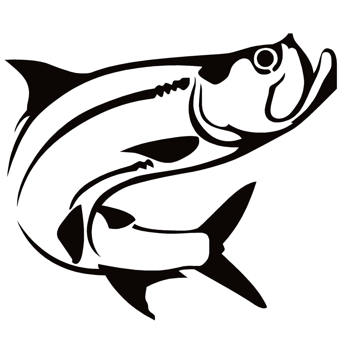 Tarpon Fishing Window Decal - TARPON 3 Fishing Window Sticker - 7483 ...