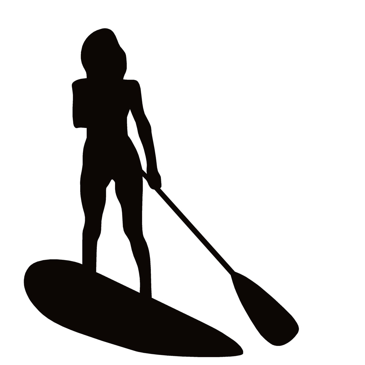 Paddle Board Girl Sticker - Fun Decal for Paddle Boarding Enthusiasts ...