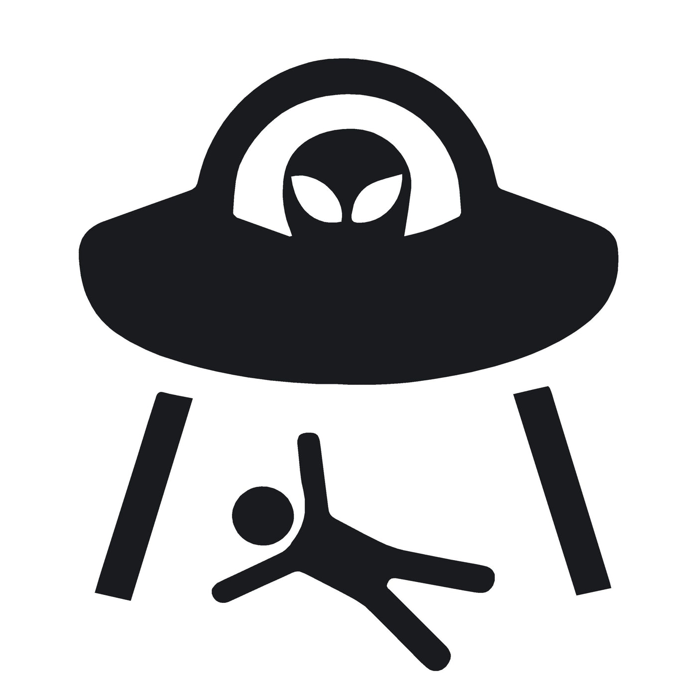 Alien Sticker Alien Abduction Die Cut Vinyl Window Decal Sticker 7520