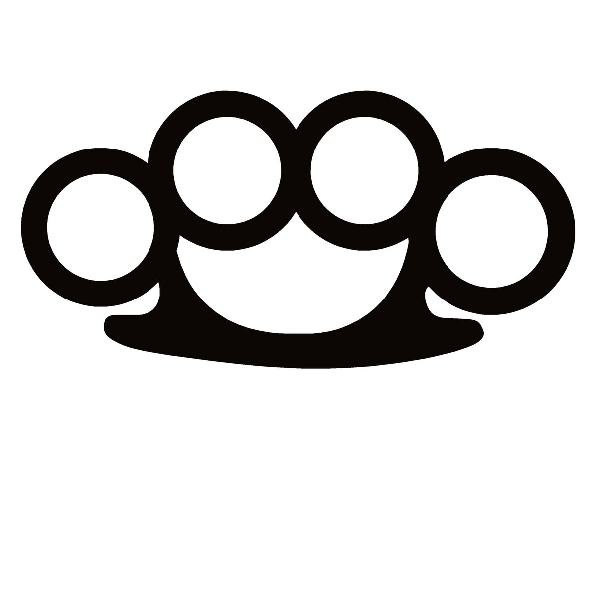 Brass Knuckles Window Decal - Cool Brass Knuckles Window Sticker 7537 ...