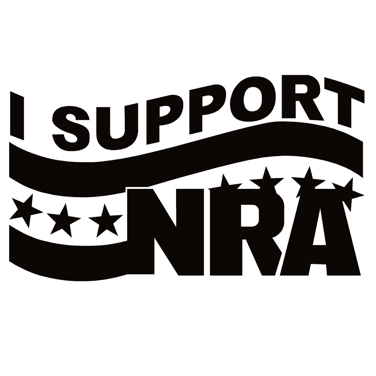 Gun Rights Sticker - I Support the NRA Decal – NRA Supporter – 7565 ...