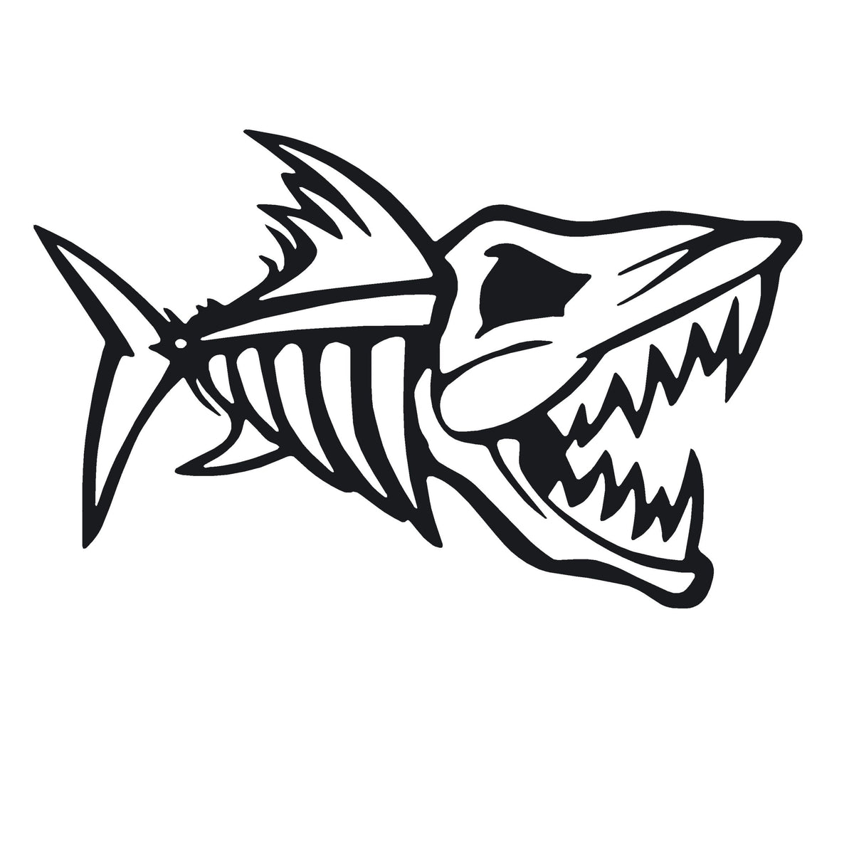 Fish Skeleton Window Decal - Fish Skeleton Sportsman Sticker - 7567 ...