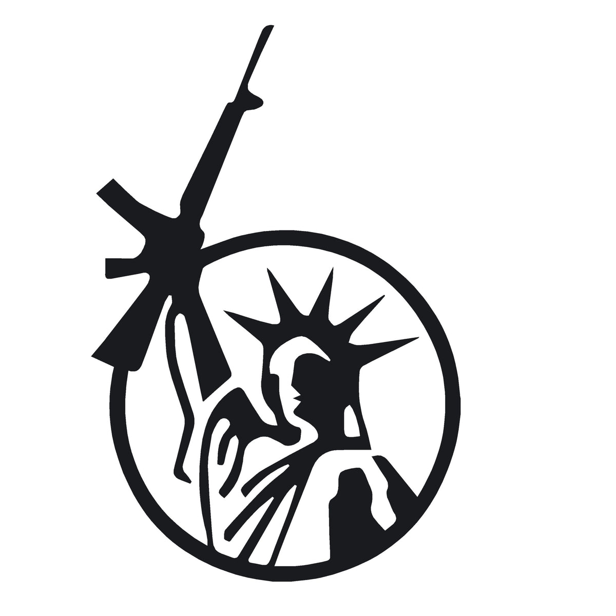 Statue of Liberty Gun Decal - 2ND Amendment Window Sticker 7591 ...