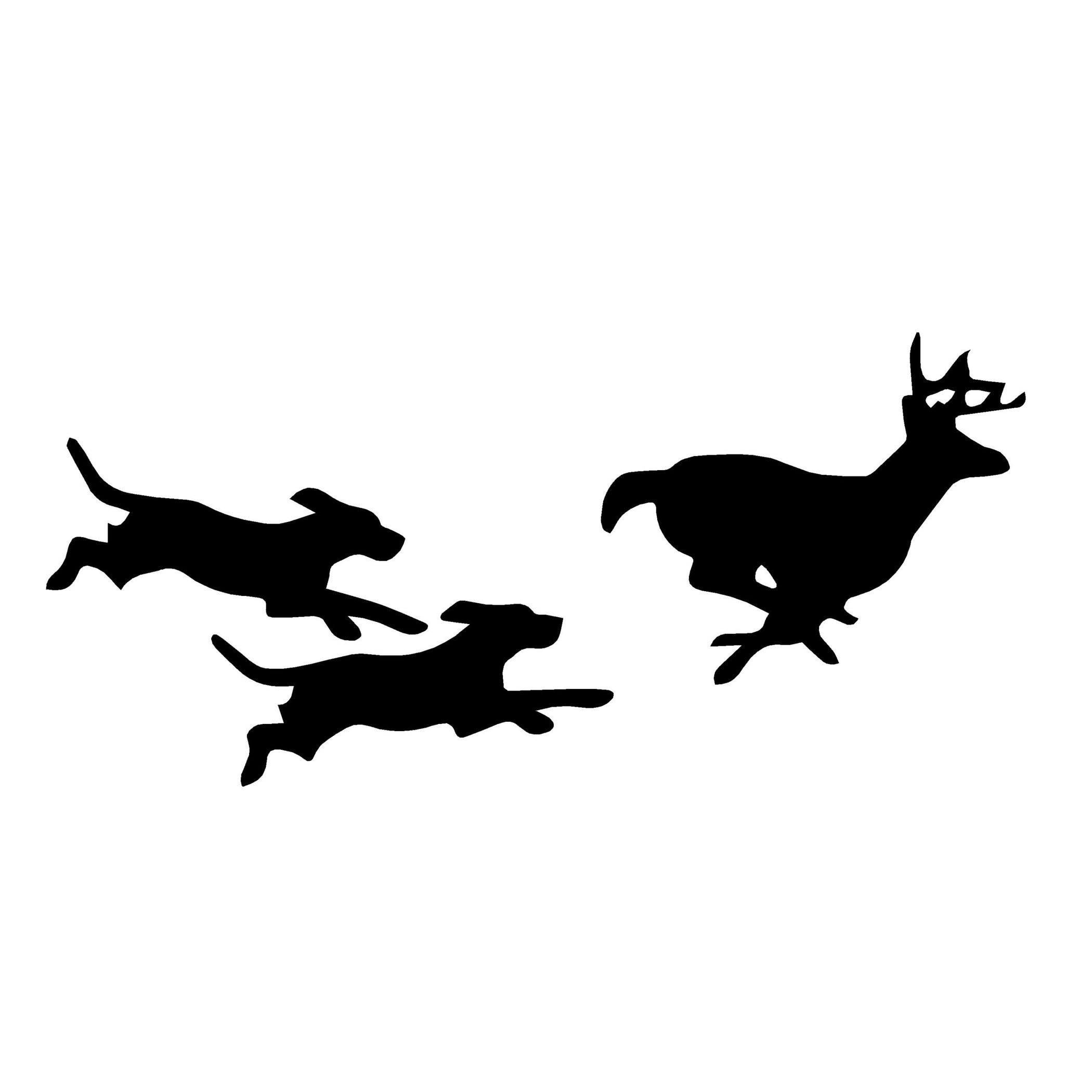 Deer Dog Decal – Hunting Dog Chasing Deer Vinyl Sticker - 7603 ...