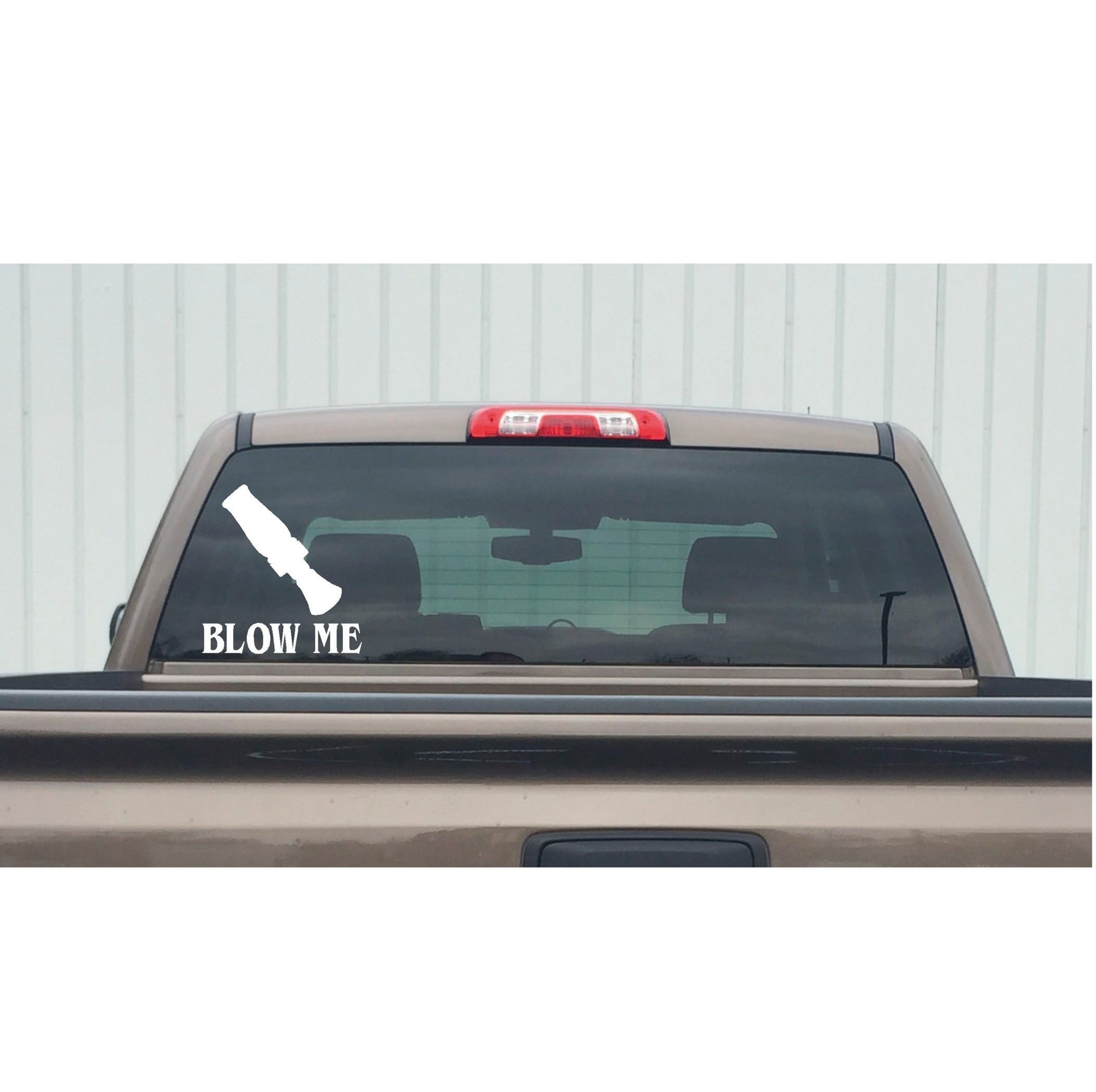 Duck Call Hunting Decal - Blow Me Duck Call Hunting Sticker — Waterfowl ...