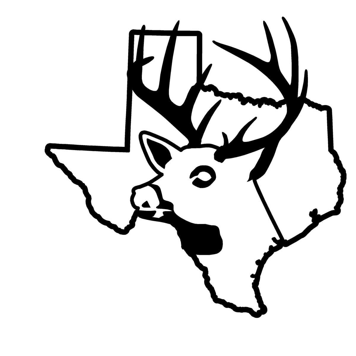 Texas Deer Hunting Decal - State Buck Hunting Car Truck Vinyl Sticker ...