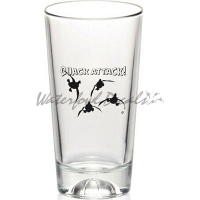 Quack Attack Pint Glass - Fun 16oz Glass for Quack Attack Fans ...