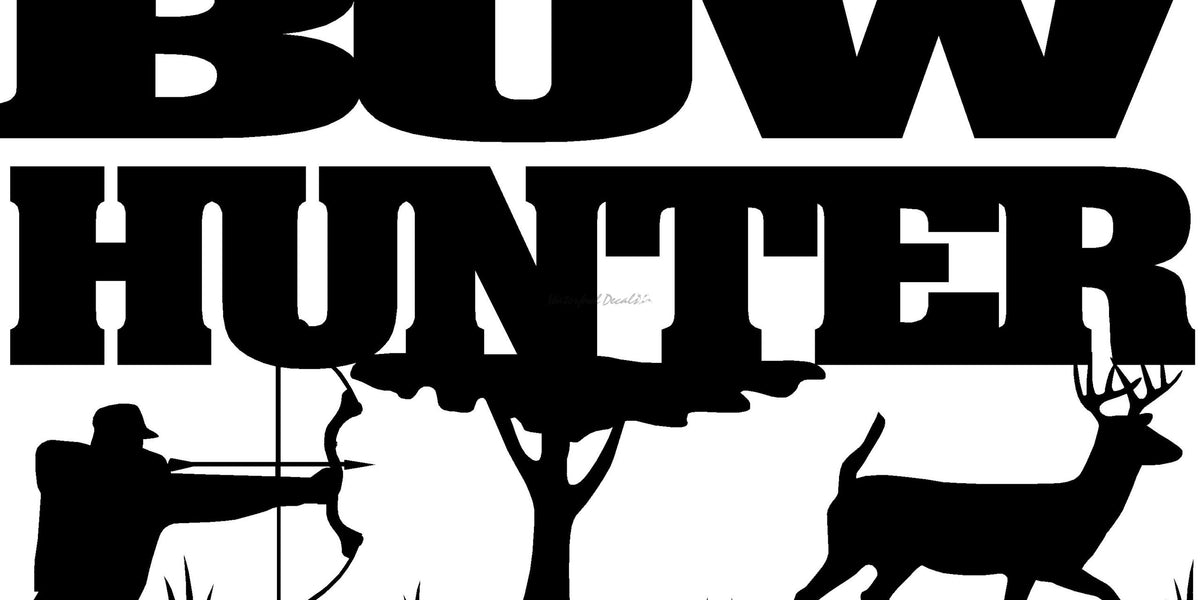 Bowhunter with Deer Decal – Archery Hunting Truck Sticker - 15007 ...