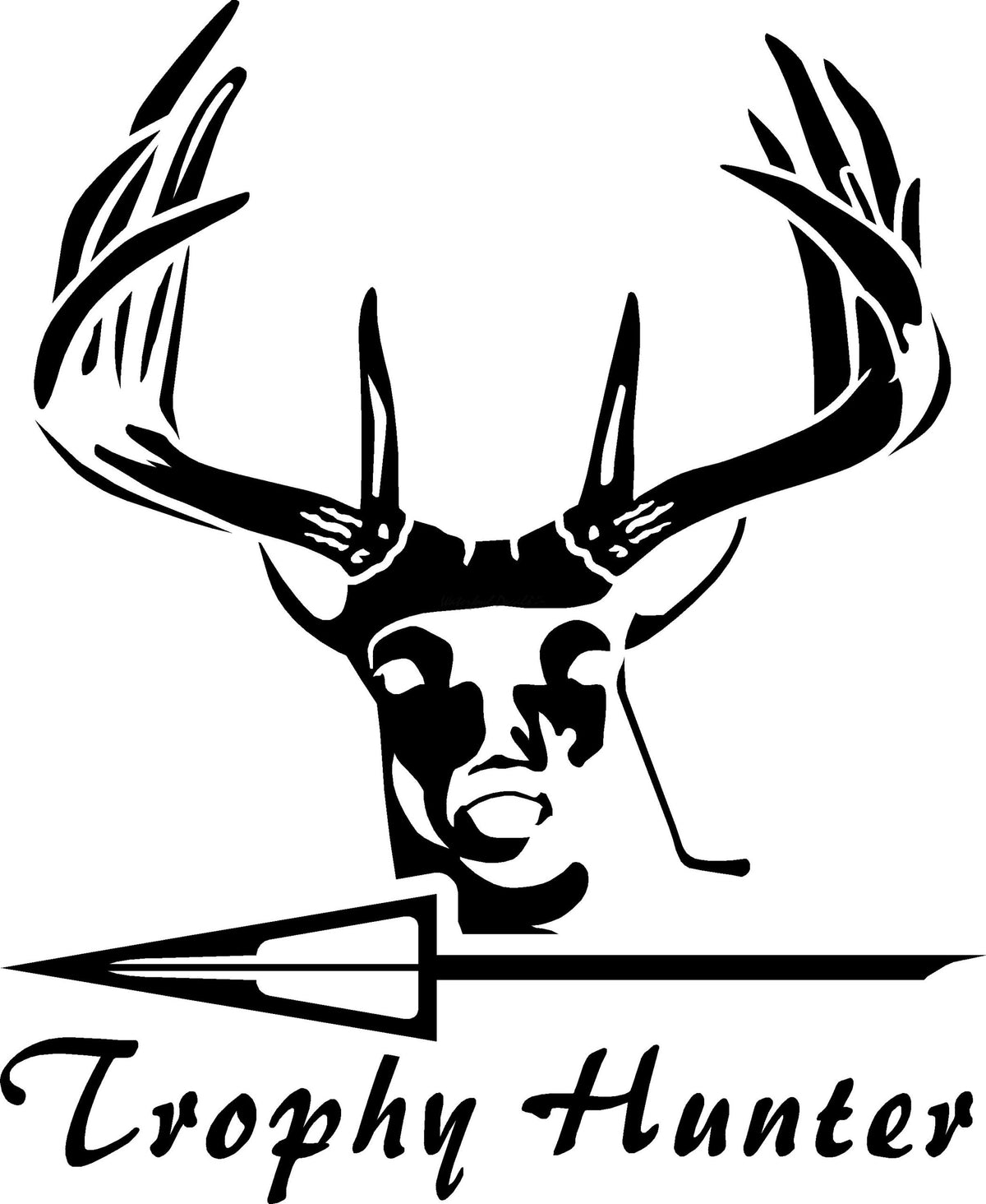 Deer Hunting Decal - Trophy Hunter Arrow Sticker for Enthusiasts ...